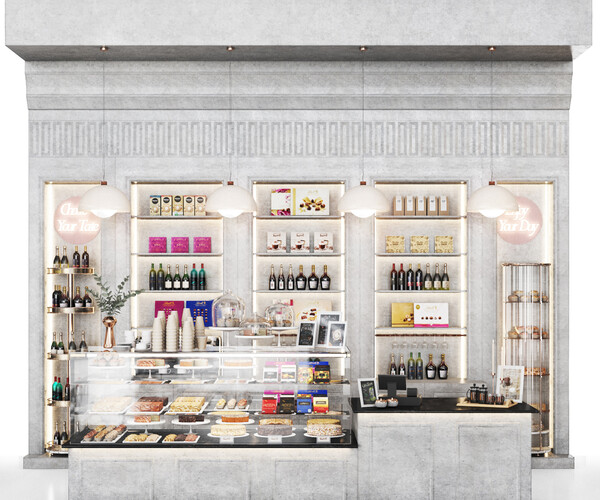 ArtStation - cafe 07 pastry bakery confectionary bar restaurant cake ...