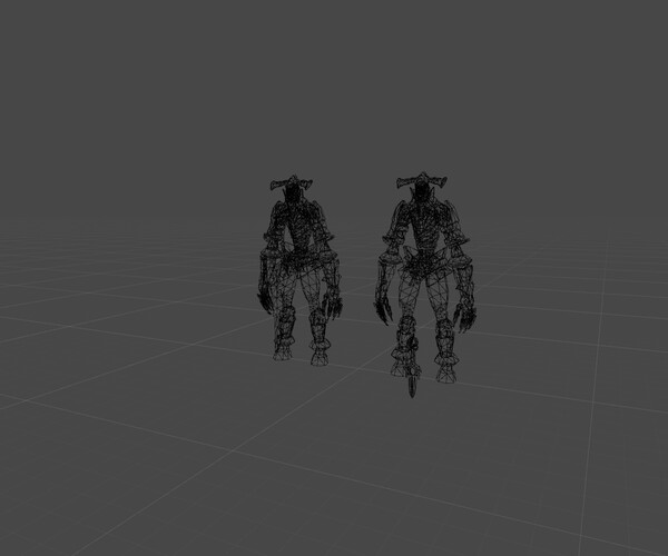 ArtStation - Demon Skeleton Mutant | Game Assets