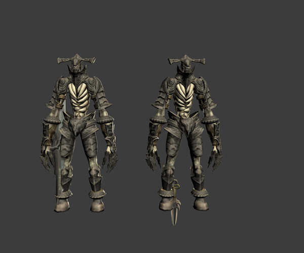 ArtStation - Demon Skeleton Mutant | Game Assets