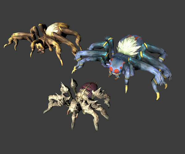 ArtStation - Alien Spider Beast Mutant | Game Assets
