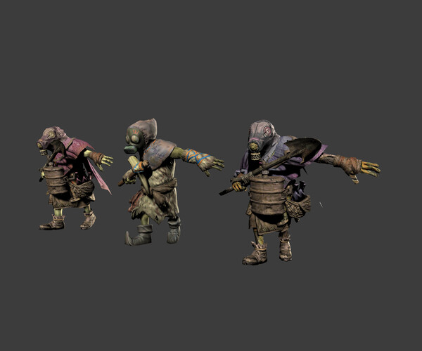 ArtStation - Mutant Troll Worker | Game Assets