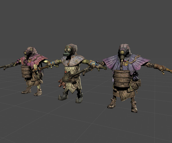 ArtStation - Mutant Troll Worker | Game Assets