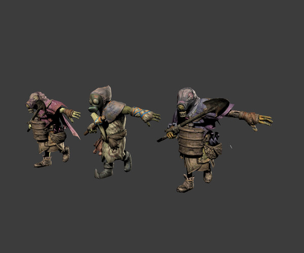 ArtStation - Mutant Troll Worker | Game Assets