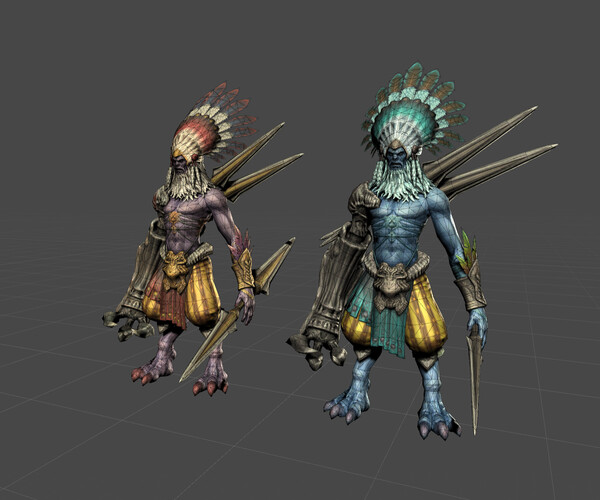 ArtStation - Alien Avatar Chief | Game Assets