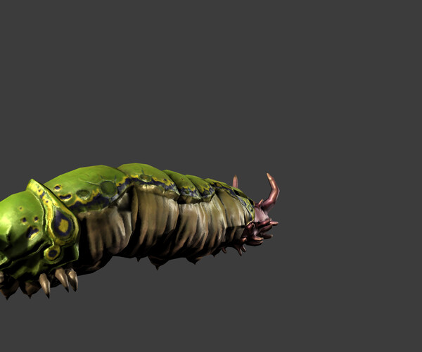 ArtStation - Caterpillars Giant Mutant | Game Assets
