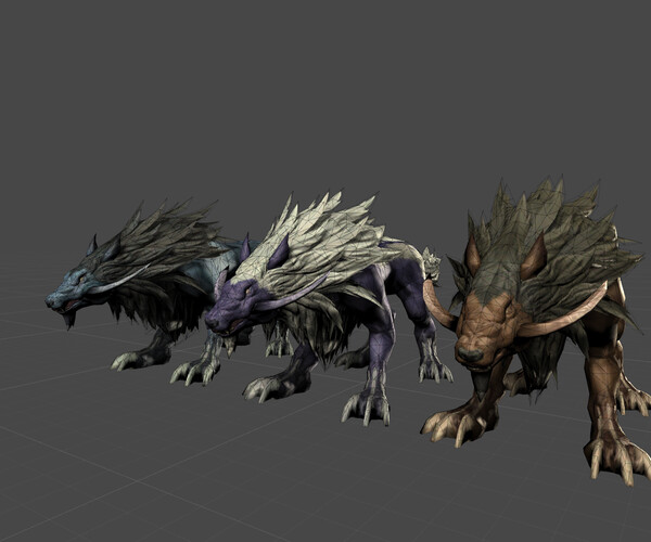 ArtStation - Beast Wolf Mutant | Game Assets