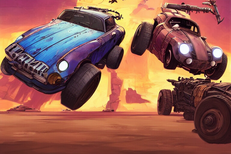 ArtStation - Concept Car Max Rocket 2500 Artwork Mad max and rocket ...