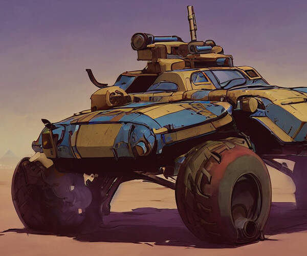 ArtStation - Concept Car Max Rocket 2500 Artwork Mad max and rocket ...