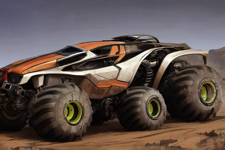 ArtStation - Monster Truck Concept car 4x4 1000 image | Artworks