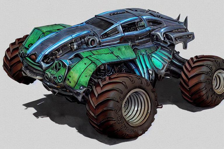 ArtStation - Monster Truck Concept car 4x4 1000 image | Artworks