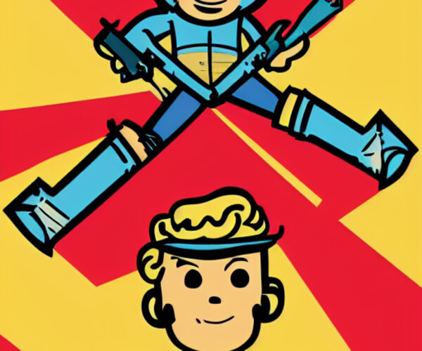 ArtStation - Poster Fallout retro Style 2500 image pack | Artworks