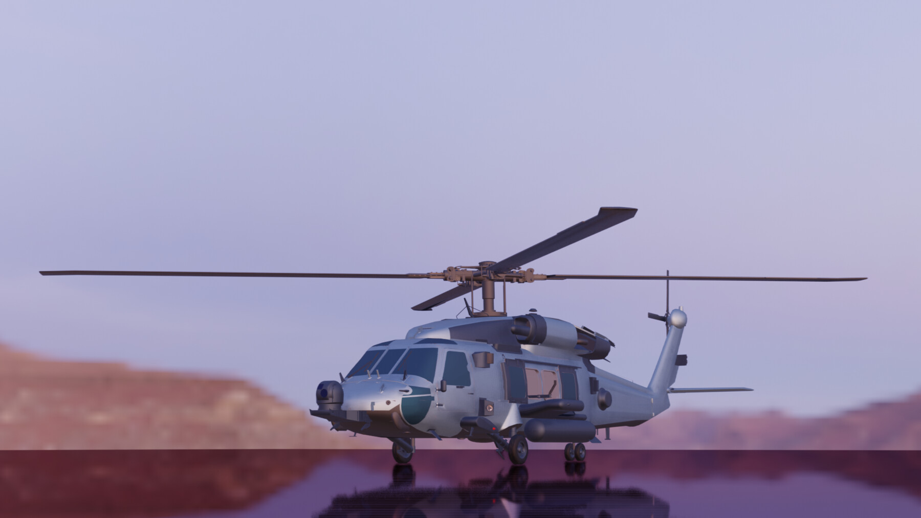 ArtStation - ANIMATED SEA HAWK SH-60 GAME READY | Game Assets