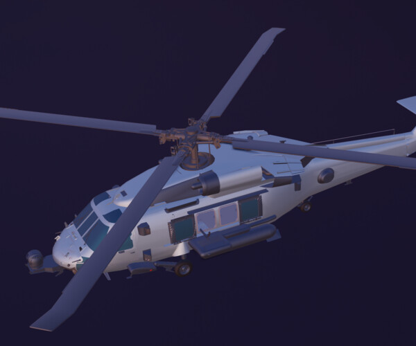 ArtStation - ANIMATED SEA HAWK SH-60 GAME READY | Game Assets