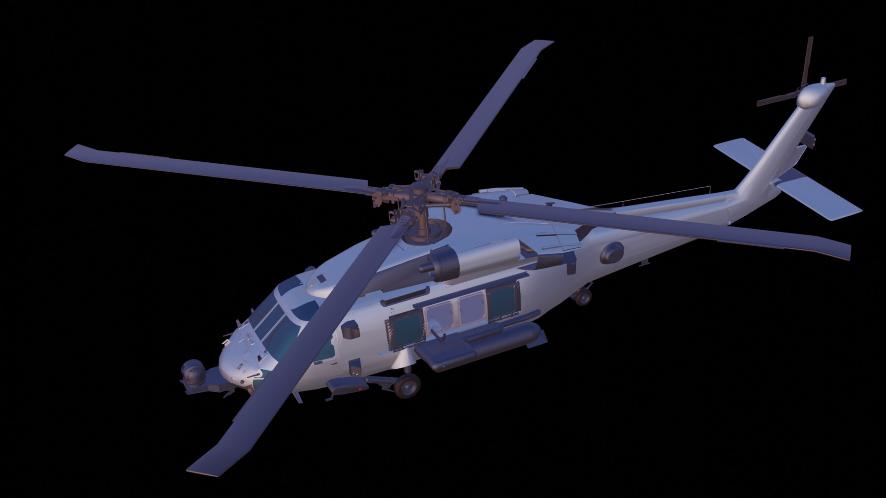 ArtStation - ANIMATED SEA HAWK SH-60 GAME READY | Game Assets