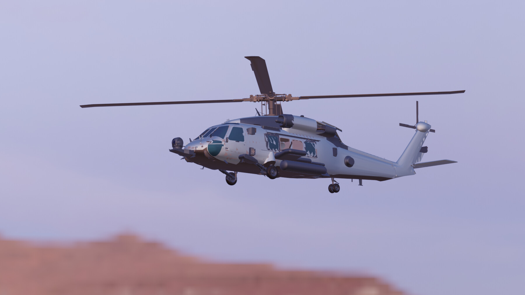 ArtStation - ANIMATED SEA HAWK SH-60 GAME READY | Game Assets