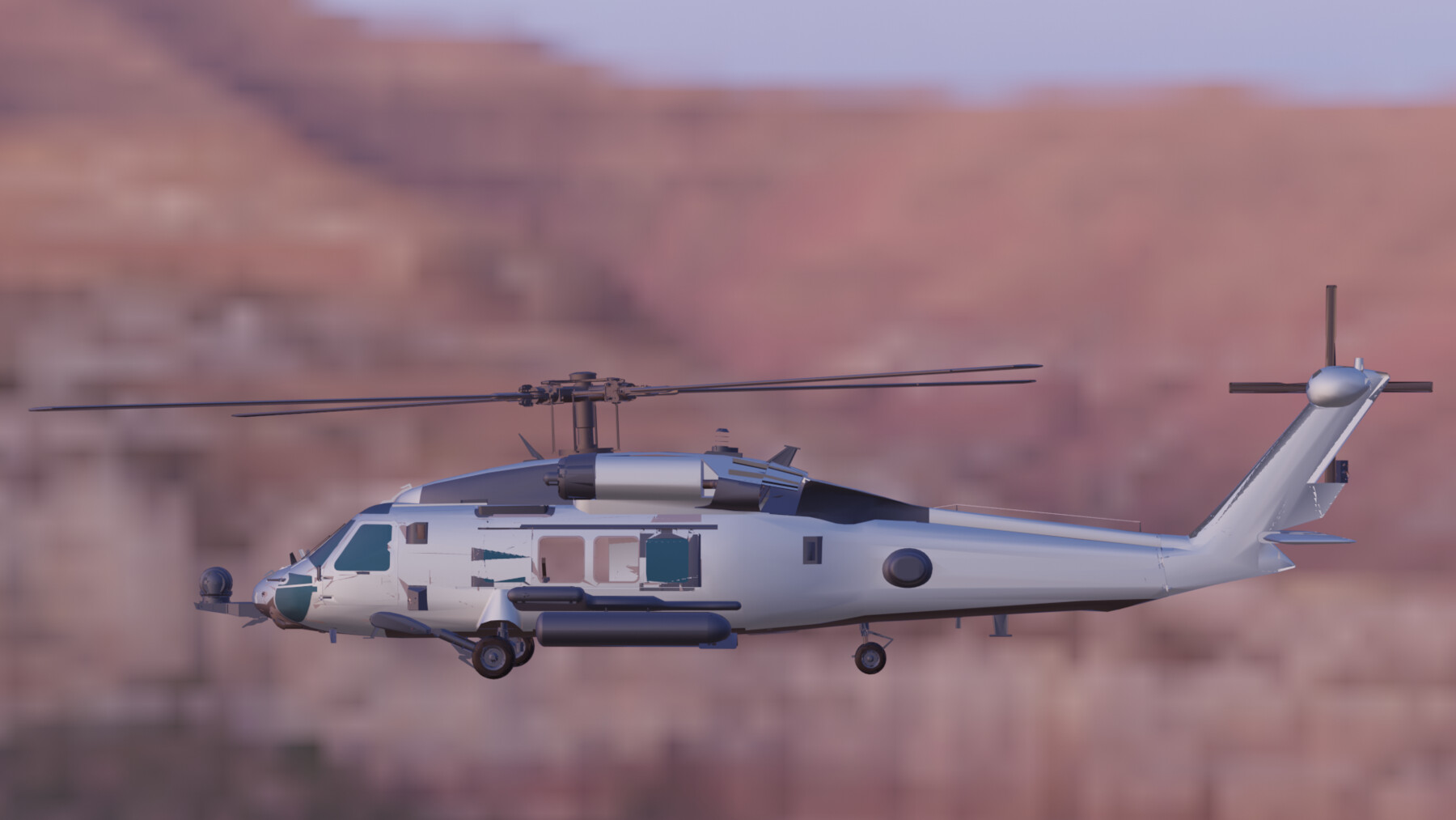 ArtStation - ANIMATED SEA HAWK SH-60 GAME READY | Game Assets