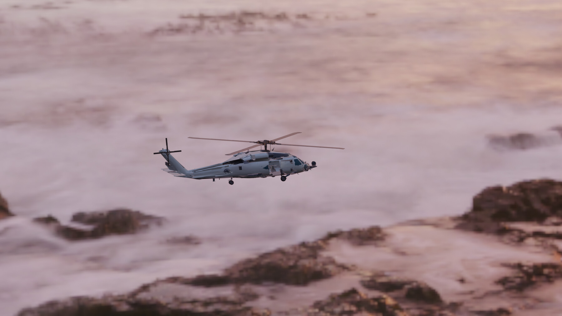 ArtStation - ANIMATED SEA HAWK SH-60 GAME READY | Game Assets