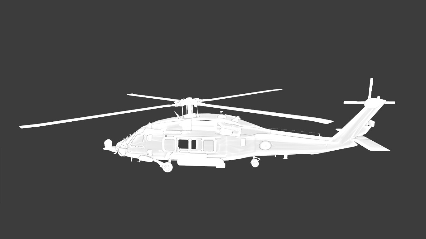 ArtStation - ANIMATED SEA HAWK SH-60 GAME READY | Game Assets