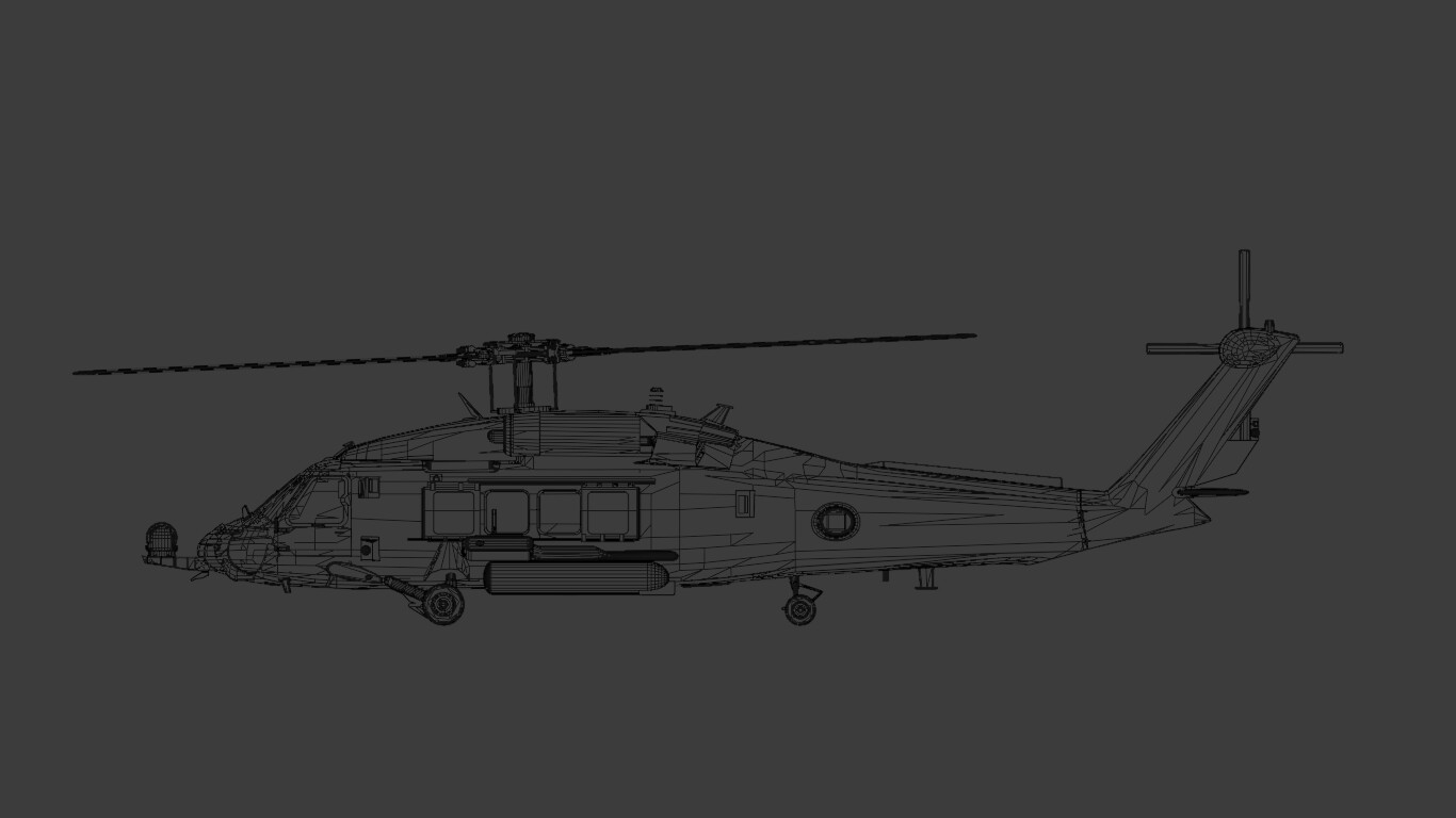 ArtStation - ANIMATED SEA HAWK SH-60 GAME READY | Game Assets