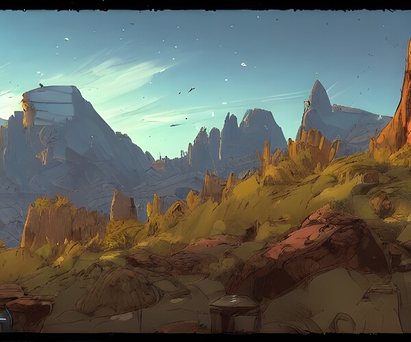 ArtStation - Borderland environment 2000 artwork pack | Artworks