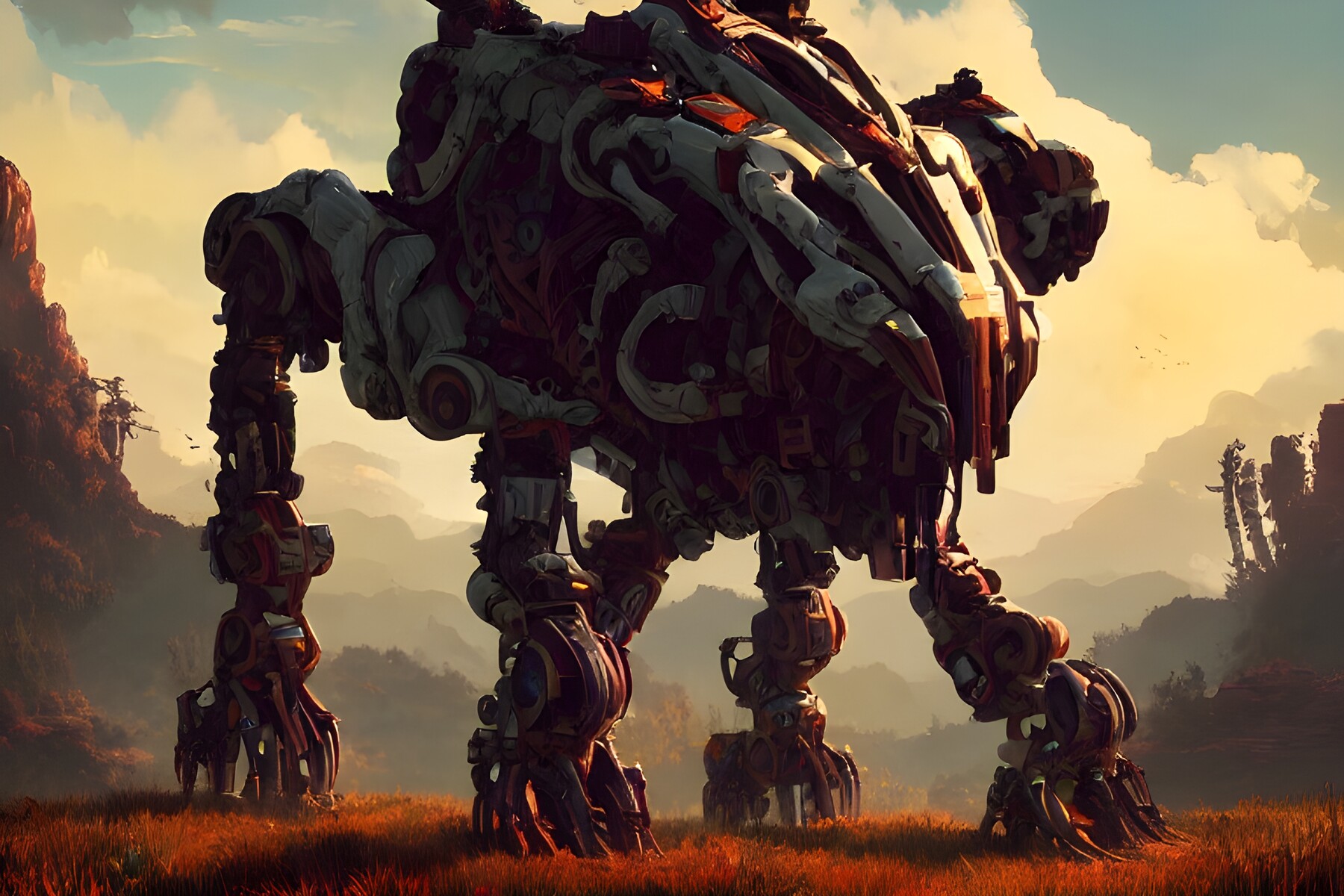 ArtStation - Mecanical Creature Horizon Forbiden 8k image pack paint ...