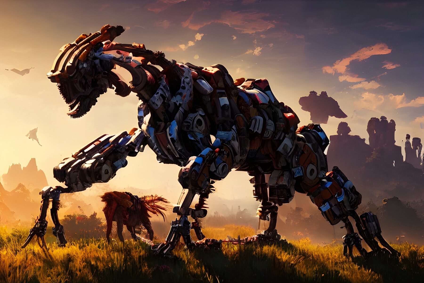 ArtStation - Mecanical Creature Horizon Forbiden 8k image pack paint ...
