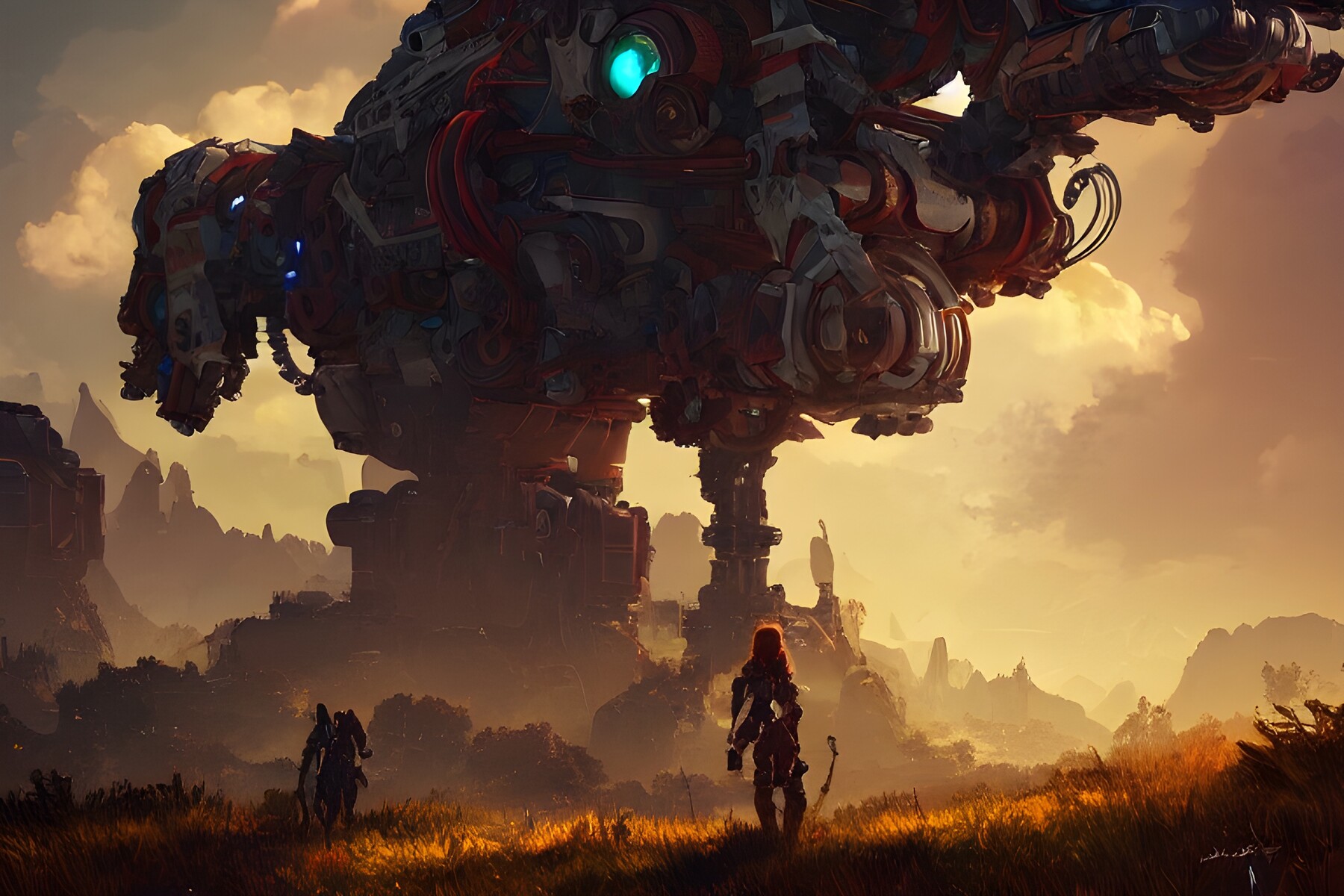 ArtStation - Mecanical Creature Horizon Forbiden 8k image pack paint ...