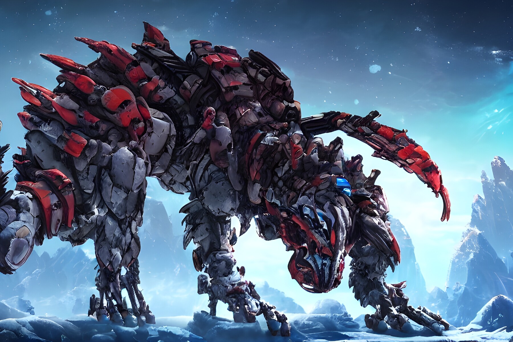 ArtStation - Mecanical Creature Horizon Forbiden 8k image pack paint ...