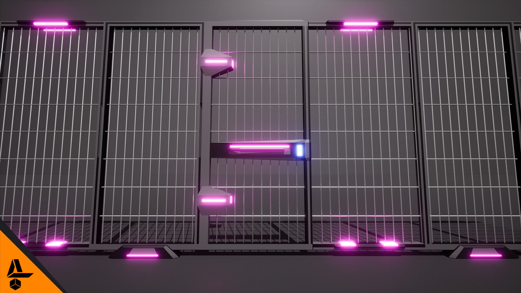 ArtStation - Sci-Fi Lowpoly Fence Pack | Game Assets