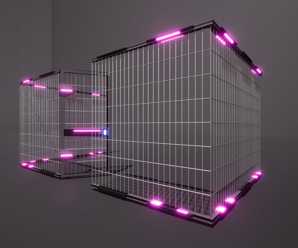 ArtStation - Sci-Fi Lowpoly Fence Pack | Game Assets