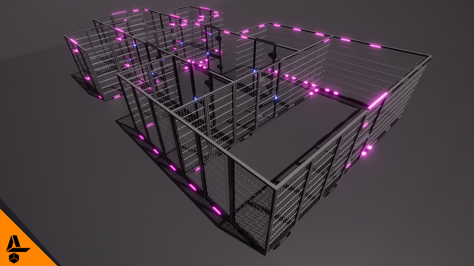 ArtStation - Sci-Fi Lowpoly Fence Pack | Game Assets