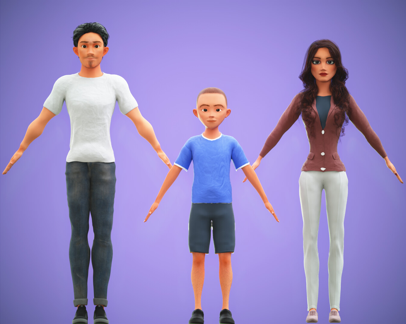 ArtStation - Cartoon Pack Rigged | Resources