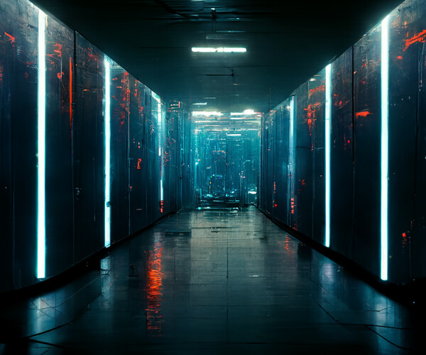 ArtStation - Supercomputer in a Cyberpunk Universe | Artworks