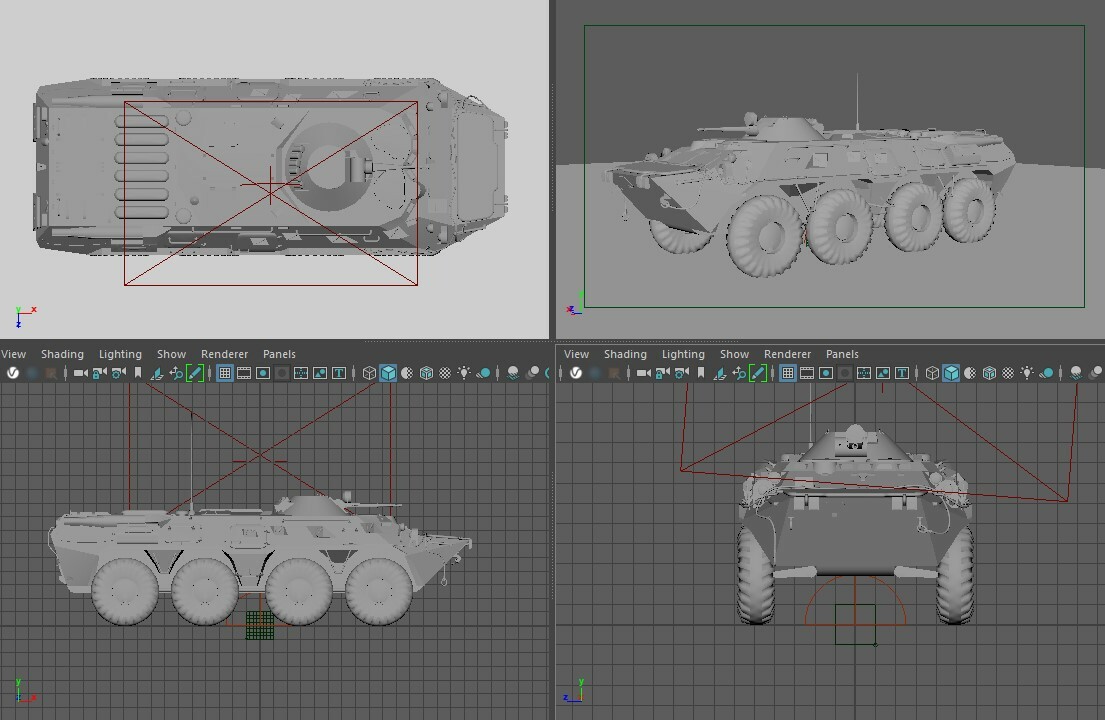 ArtStation - BTR-60 | Game Assets