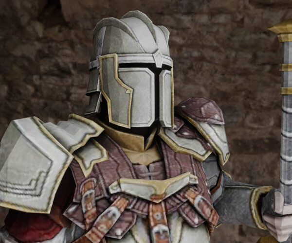 ArtStation - MEDIEVAL KNIGHT LOW POLY GAME READY | Game Assets