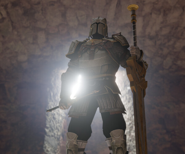 ArtStation - MEDIEVAL KNIGHT LOW POLY GAME READY | Game Assets