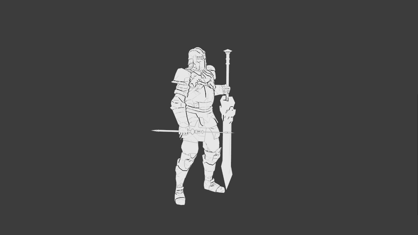 ArtStation - MEDIEVAL KNIGHT LOW POLY GAME READY | Game Assets
