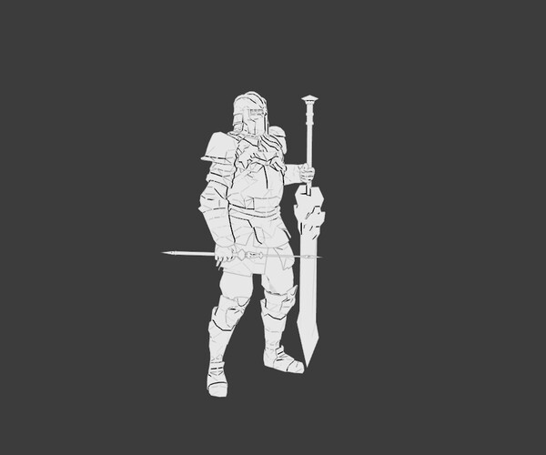 ArtStation - MEDIEVAL KNIGHT LOW POLY GAME READY | Game Assets