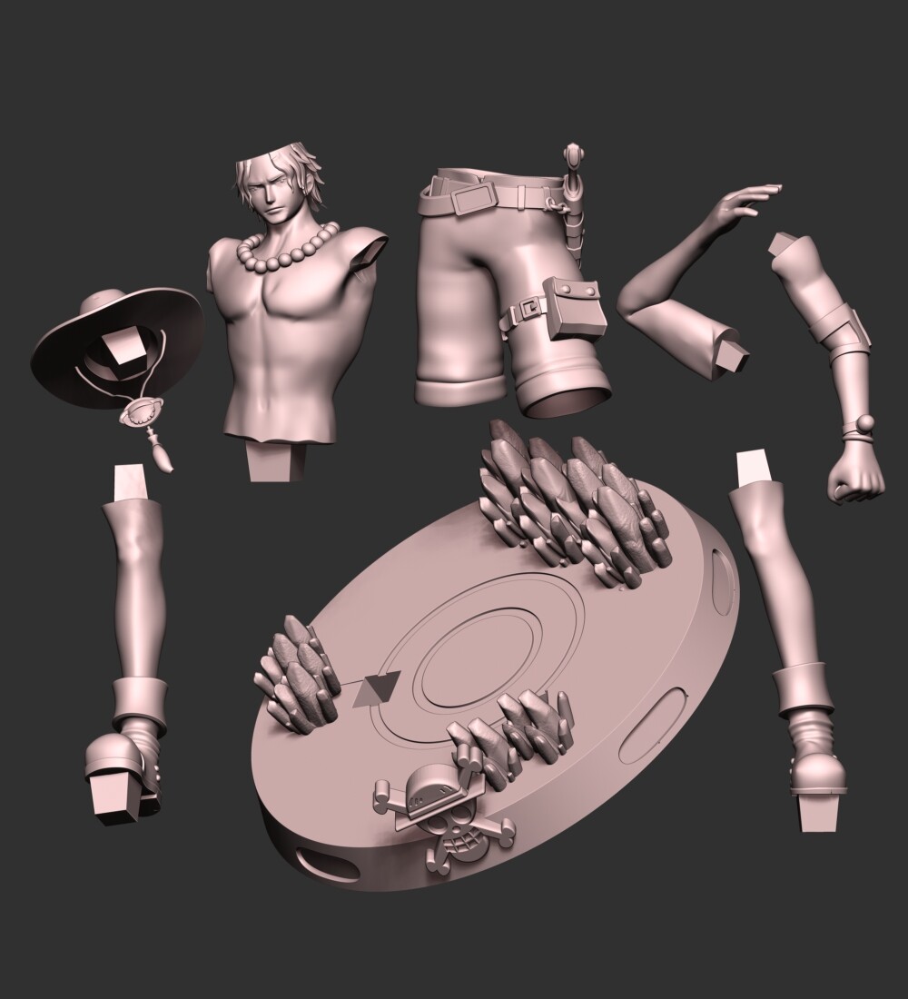 ArtStation - Ace - One Piece | Resources