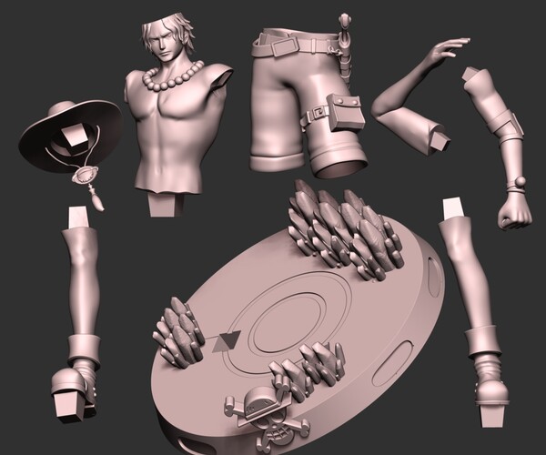 ArtStation - Ace - One Piece | Resources