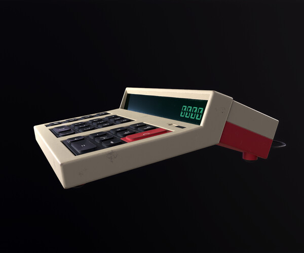 ArtStation - Vintage Soviet Calculator Electronic-42 | Game Assets