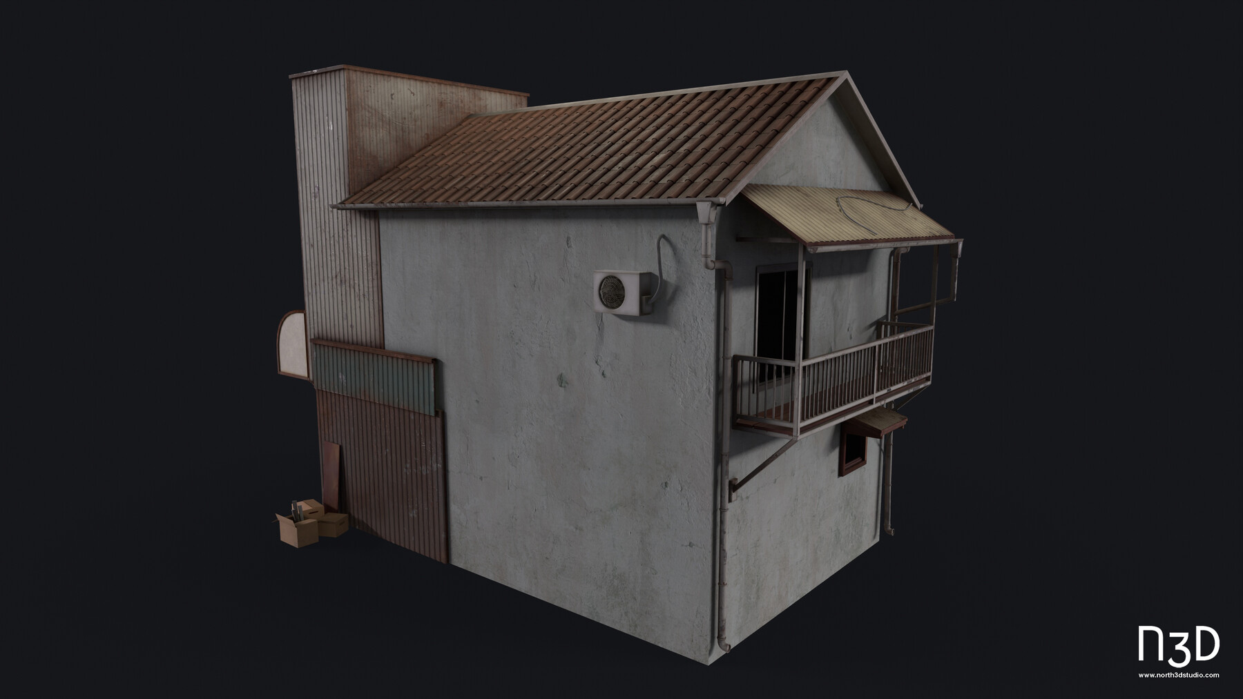 ArtStation - Japanese Game Ready Building v.2 | Game Assets