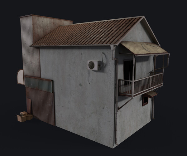 ArtStation - Japanese Game Ready Building v.2 | Game Assets