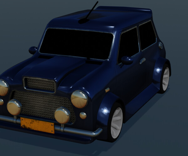 ArtStation - MINI COPPER CAR GAME READY LOW POLY | Resources