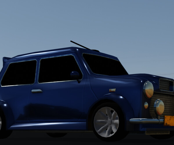 ArtStation - MINI COPPER CAR GAME READY LOW POLY | Resources