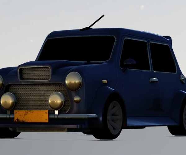 ArtStation - MINI COPPER CAR GAME READY LOW POLY | Resources