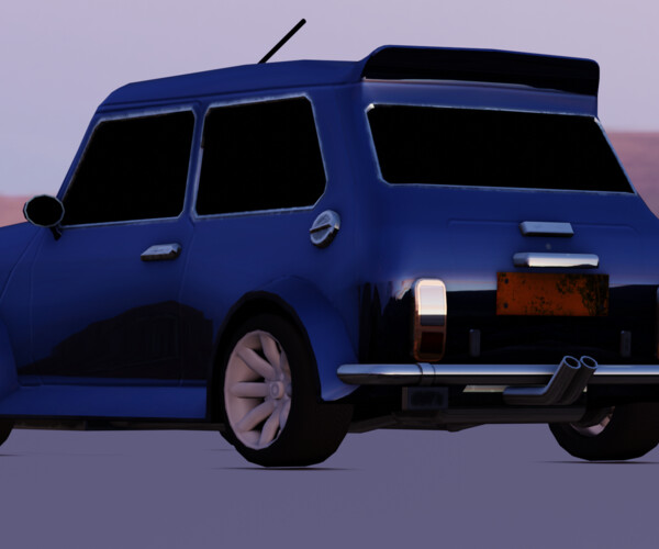ArtStation - MINI COPPER CAR GAME READY LOW POLY | Resources