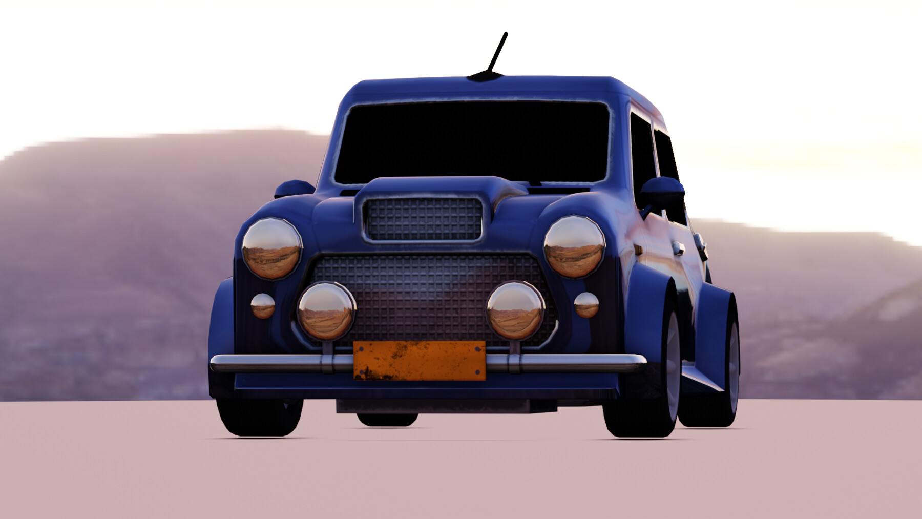 ArtStation - MINI COPPER CAR GAME READY LOW POLY | Resources