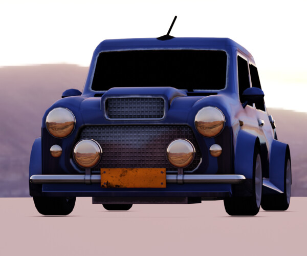 ArtStation - MINI COPPER CAR GAME READY LOW POLY | Resources