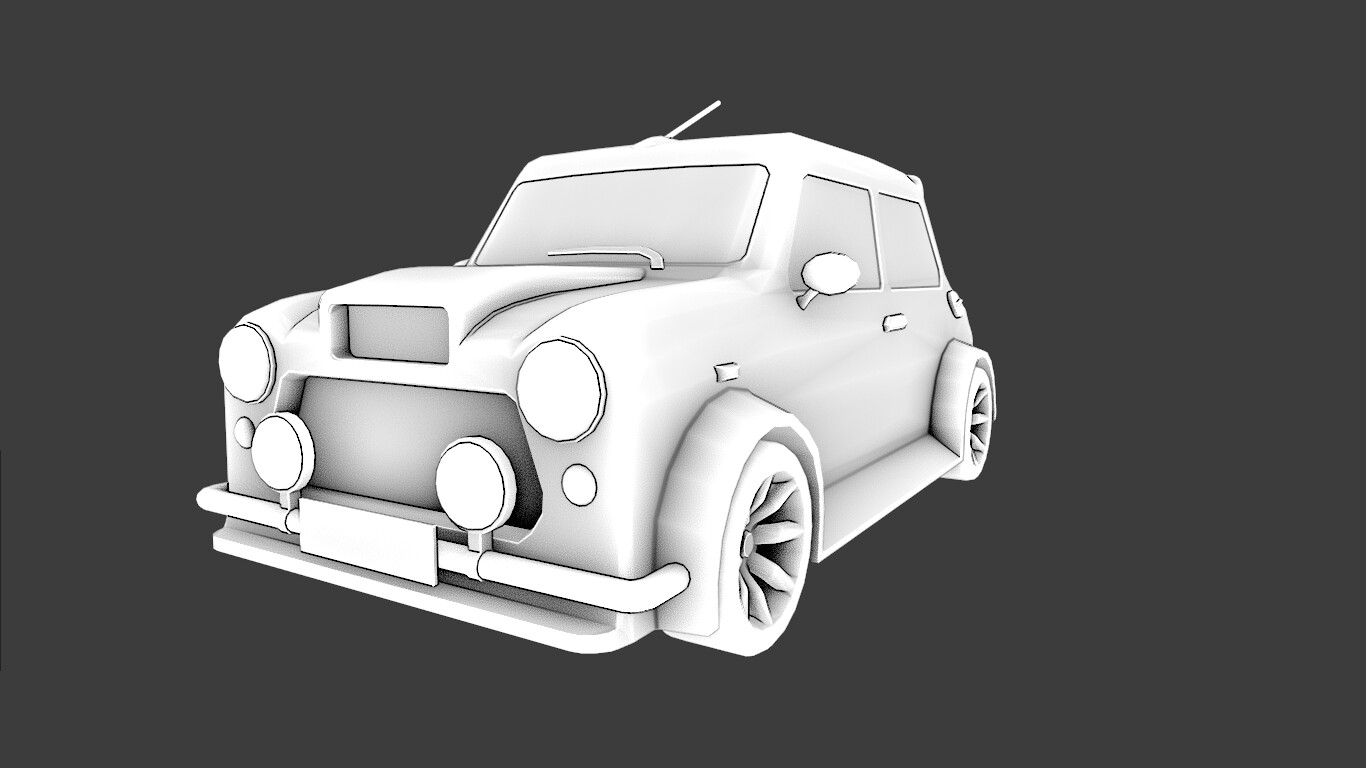 ArtStation - MINI COPPER CAR GAME READY LOW POLY | Resources